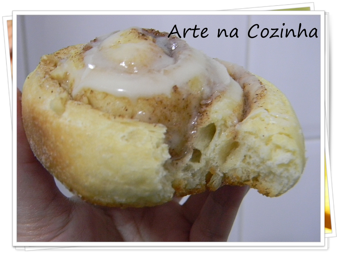 Arte na Cozinha: Cinnamon Roll's - Cinara's Place