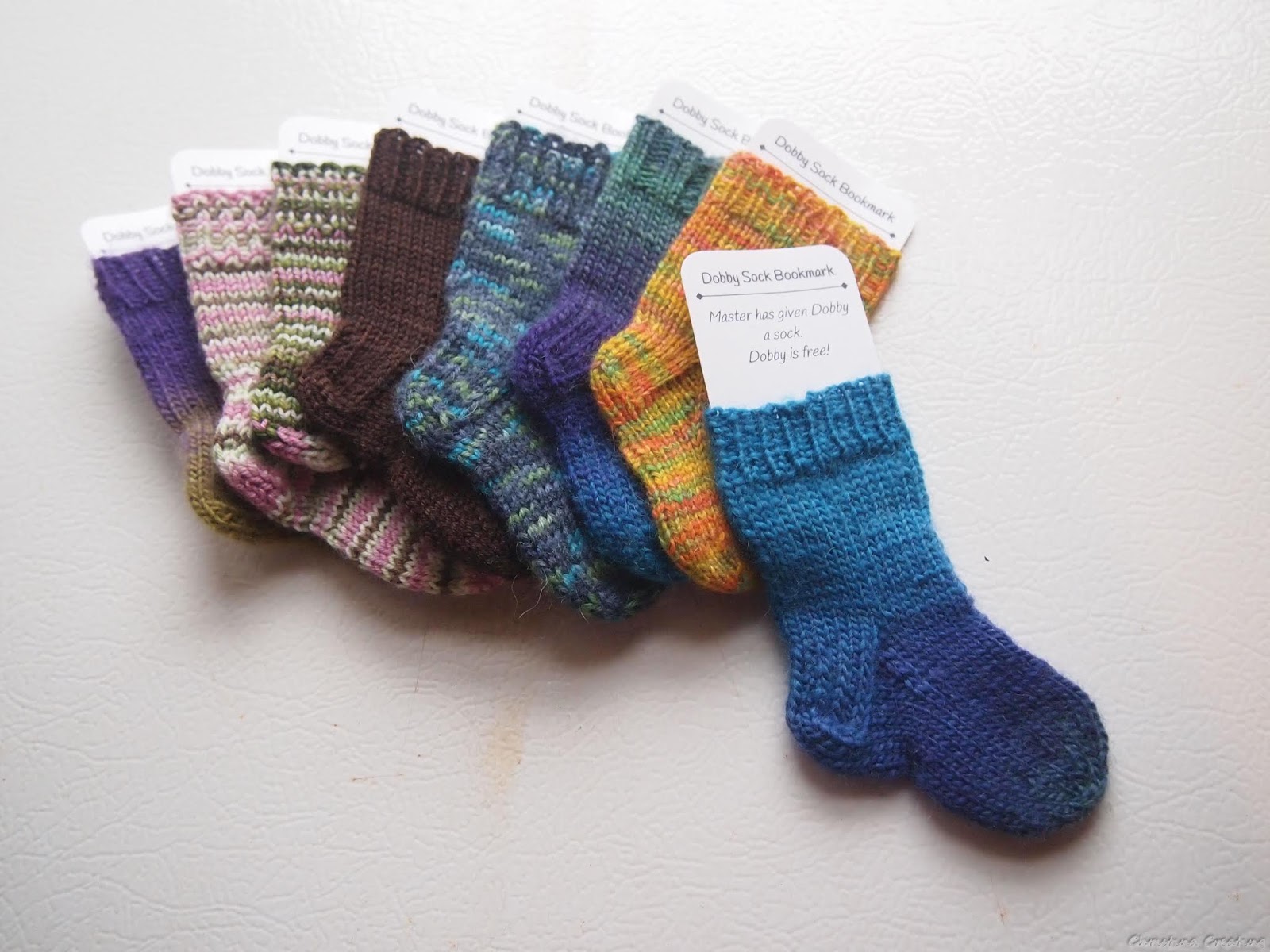 Christina Creating: Dobby Sock Bookmarks