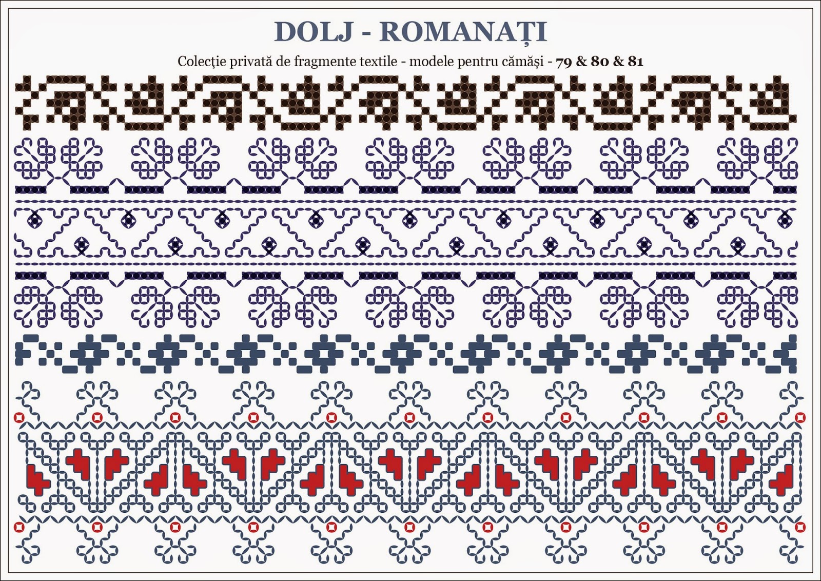 Semne Cusute: traditional Romanian motifs - OLTENIA Dolj - Romanati