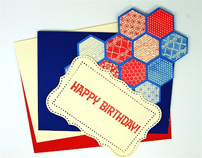 Capadia Designs: Hexagon Birthday Card