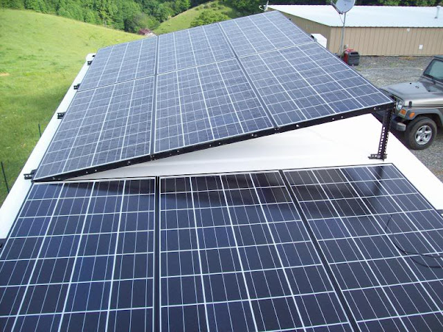 Mike and Lisa's World: Chapter 68...Mounting Solar Panels On Shipping ...