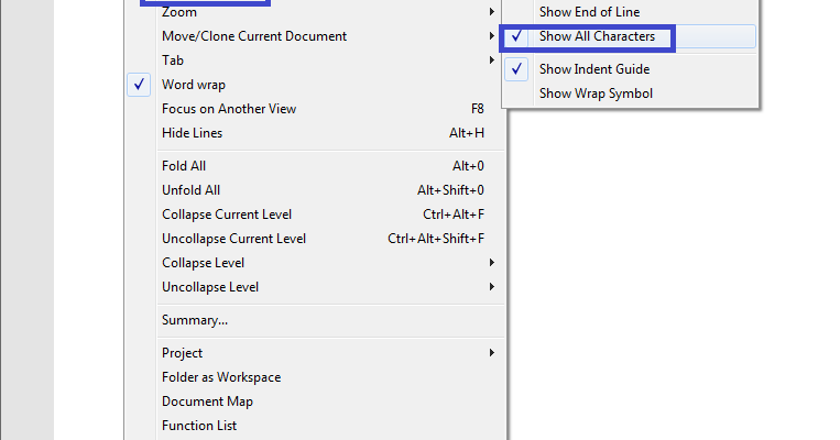 Convert Windows's end of line characters into Unix, and vice verse, using Notepad++ ~ Robin's ...
