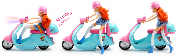 Nuevas imagenes de Bloom con su scooter de Giochi Preziosi ~ My Winx ...
