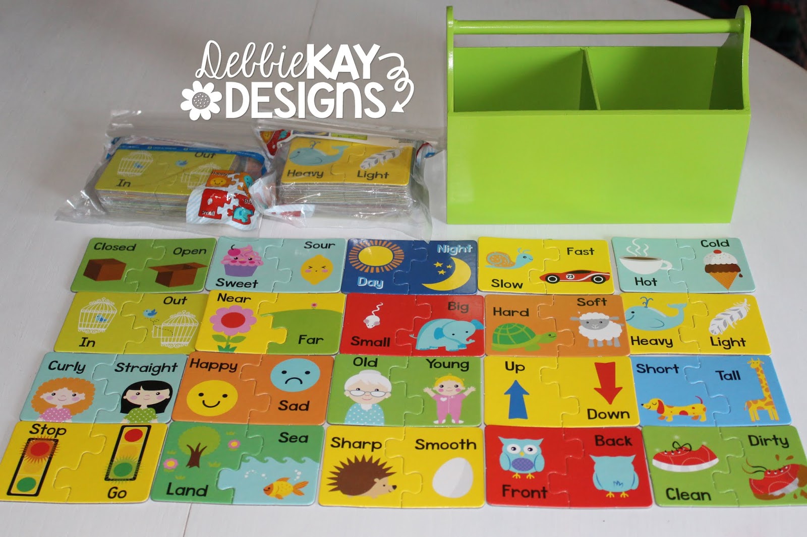 debbie kay designs: Target Dollar Spot 2018: Opposite Puzzle Cards