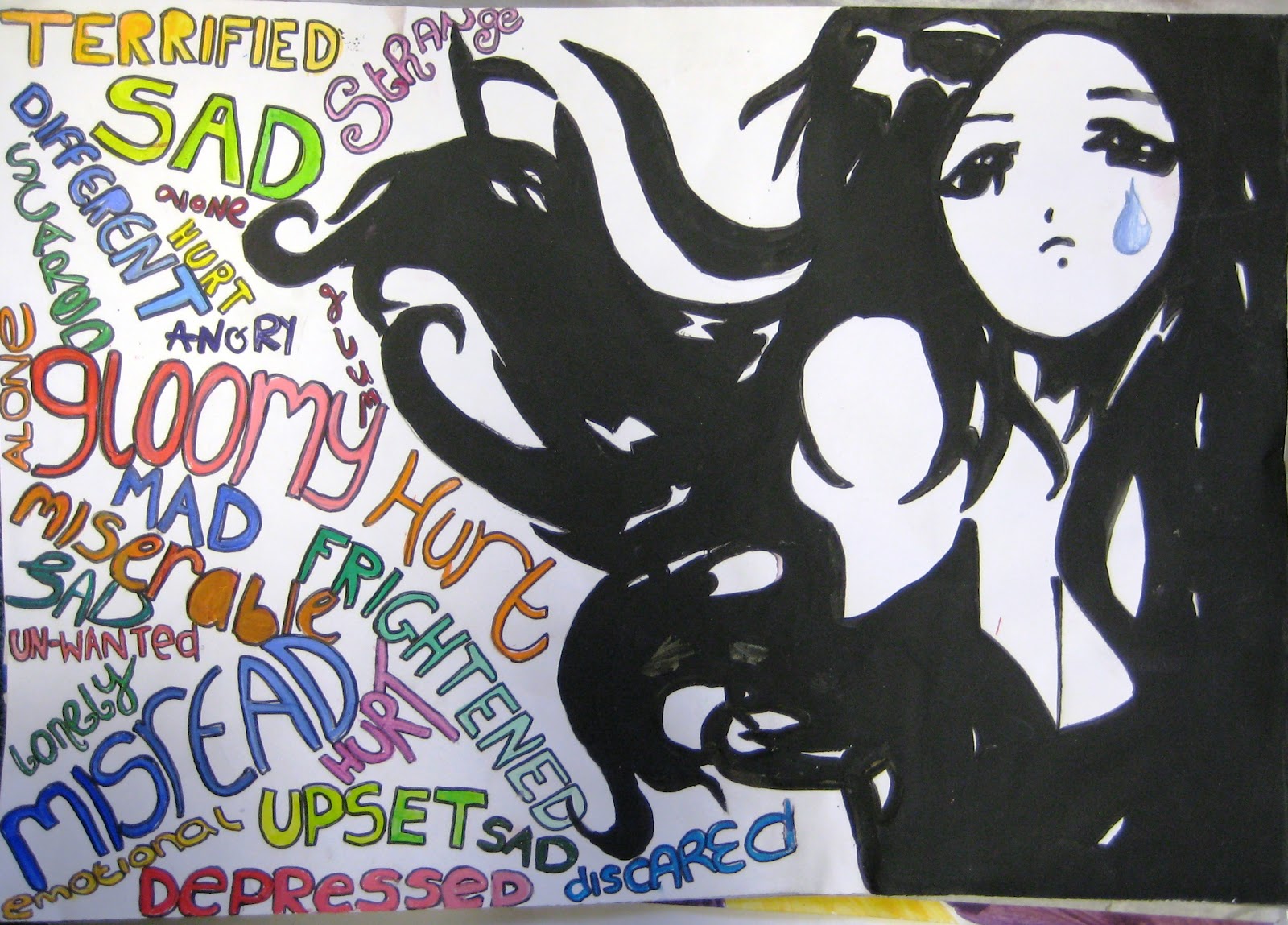 Student Artwork: Year 9 Human Rights