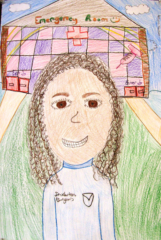 Art at Midway Middle School: Self Portraits with a Twist