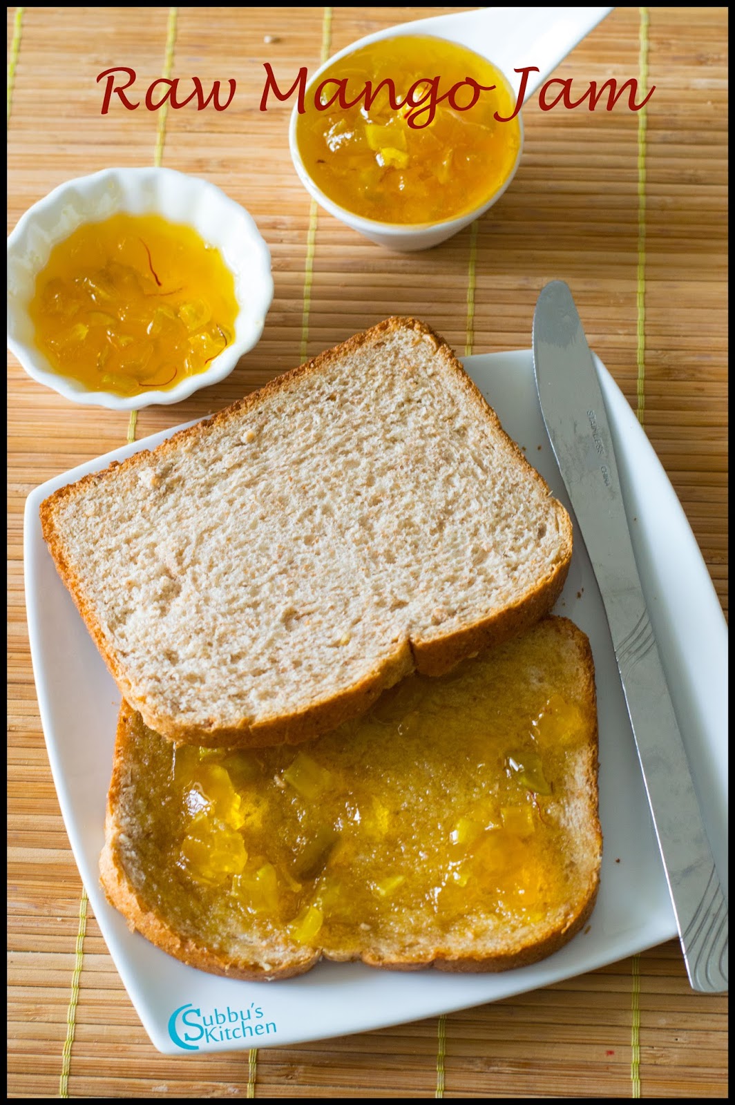 Raw Mango Jam - Subbus Kitchen