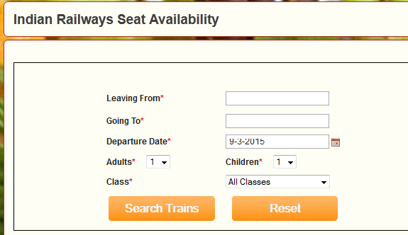 Indian Railway: Indian Railway Travel, Check Train Seat Availability ...