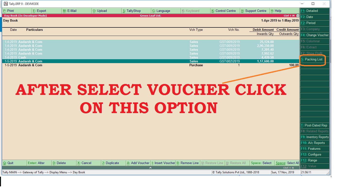 6 Packing List TDL ! How to Generate Packing List in Tally ! Self ...