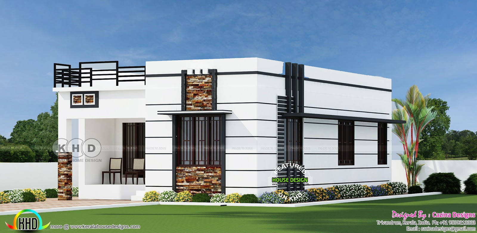2 BHK 900 Sq ft Flat Roof Home Kerala Home Design And Floor Plans 2 BHK 900 Sq ft Flat Roof Home Kerala Home Design And Floor Plans
