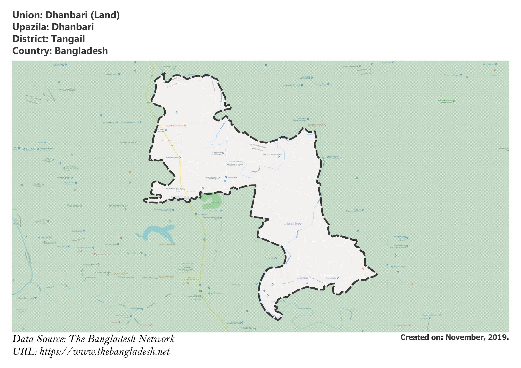 Dhanbari Union, Tangail