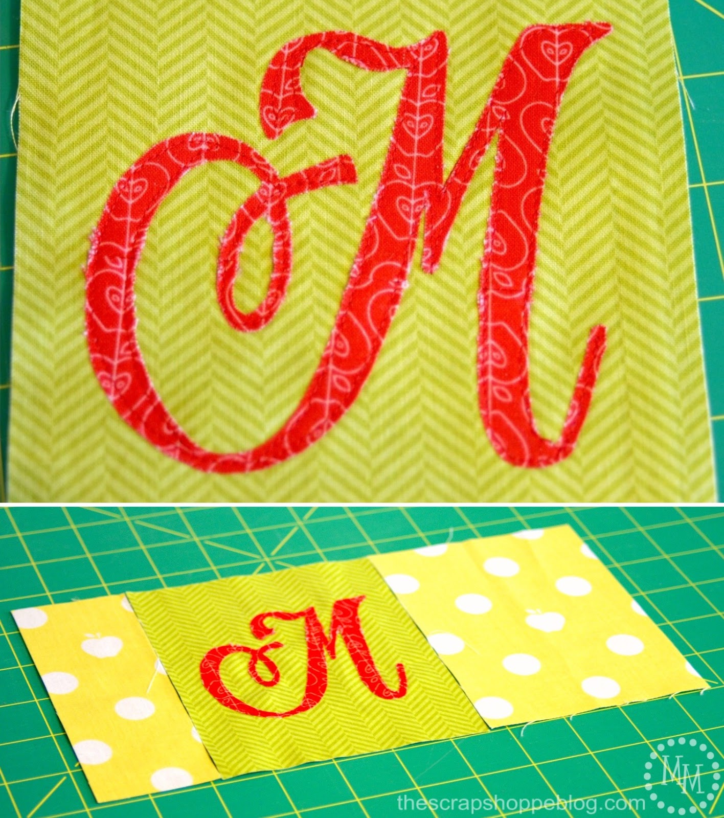 Monogram Zipper Pouch - The Scrap Shoppe
