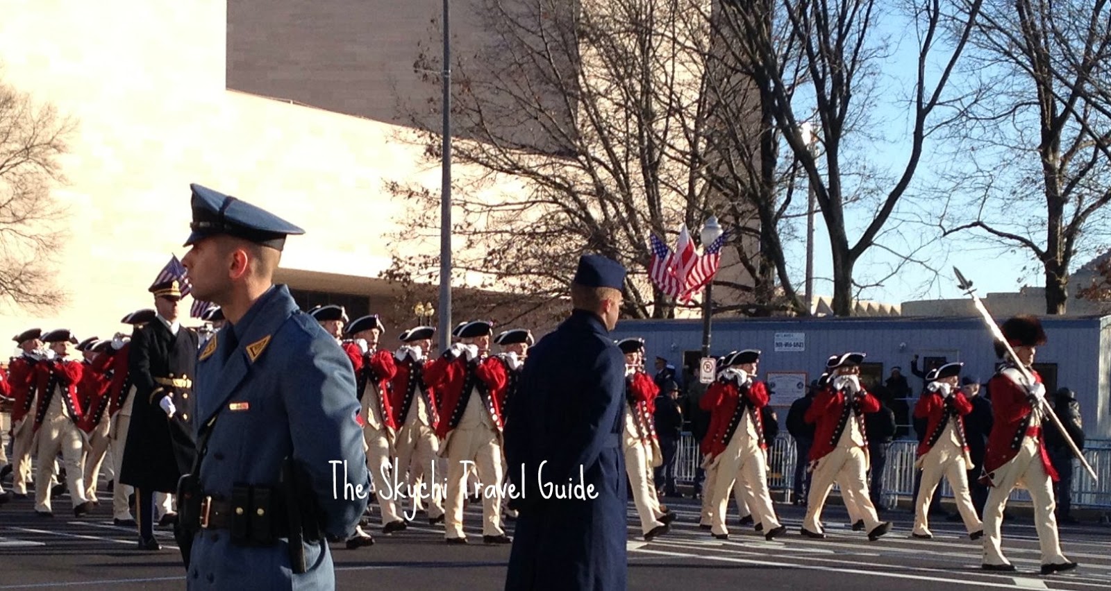 Redcoats Marching in 57th Presidential Inauguration Parade