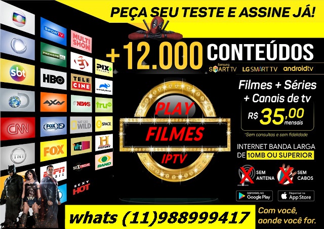 A melhor lista de IPTV do Brasil.