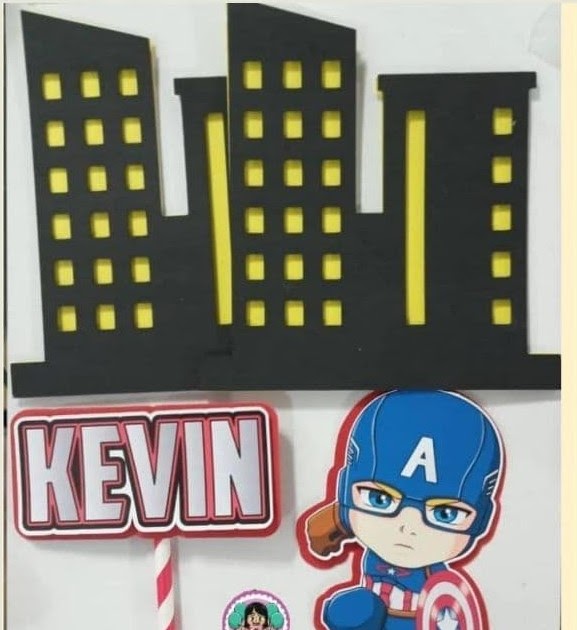 Topper Capitán América Kevin - Mis Toppers Tus Toppers