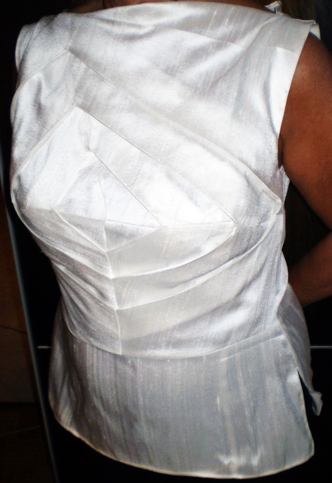 blog DD: white blouse origami pattern-the second attempt