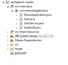 Vaadin + Spring Boot - example