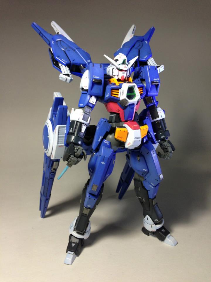 HG 1/144 Gundam AGE-1 Spallow with Artemis Custom Build - Gundam Kits ...