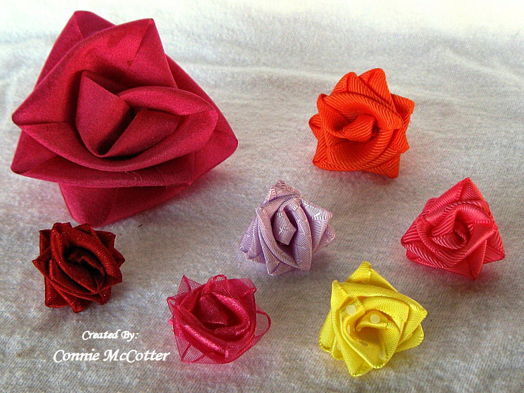 Really Reasonable Ribbon Blog: Folded Ribbon Rose Tutorial!