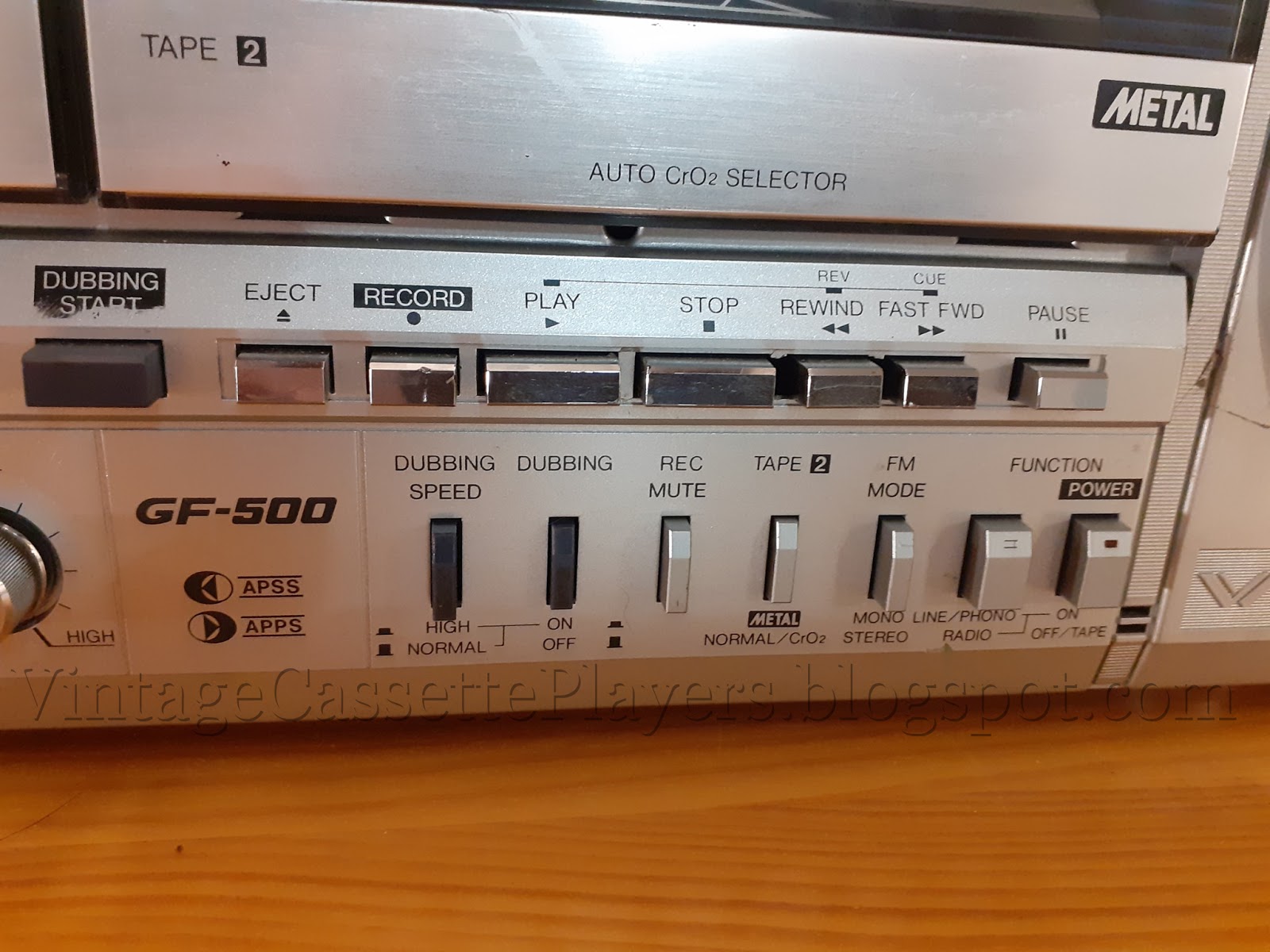 Vintage Cassette Players - Service Manuals: Sharp GF-500Z ...