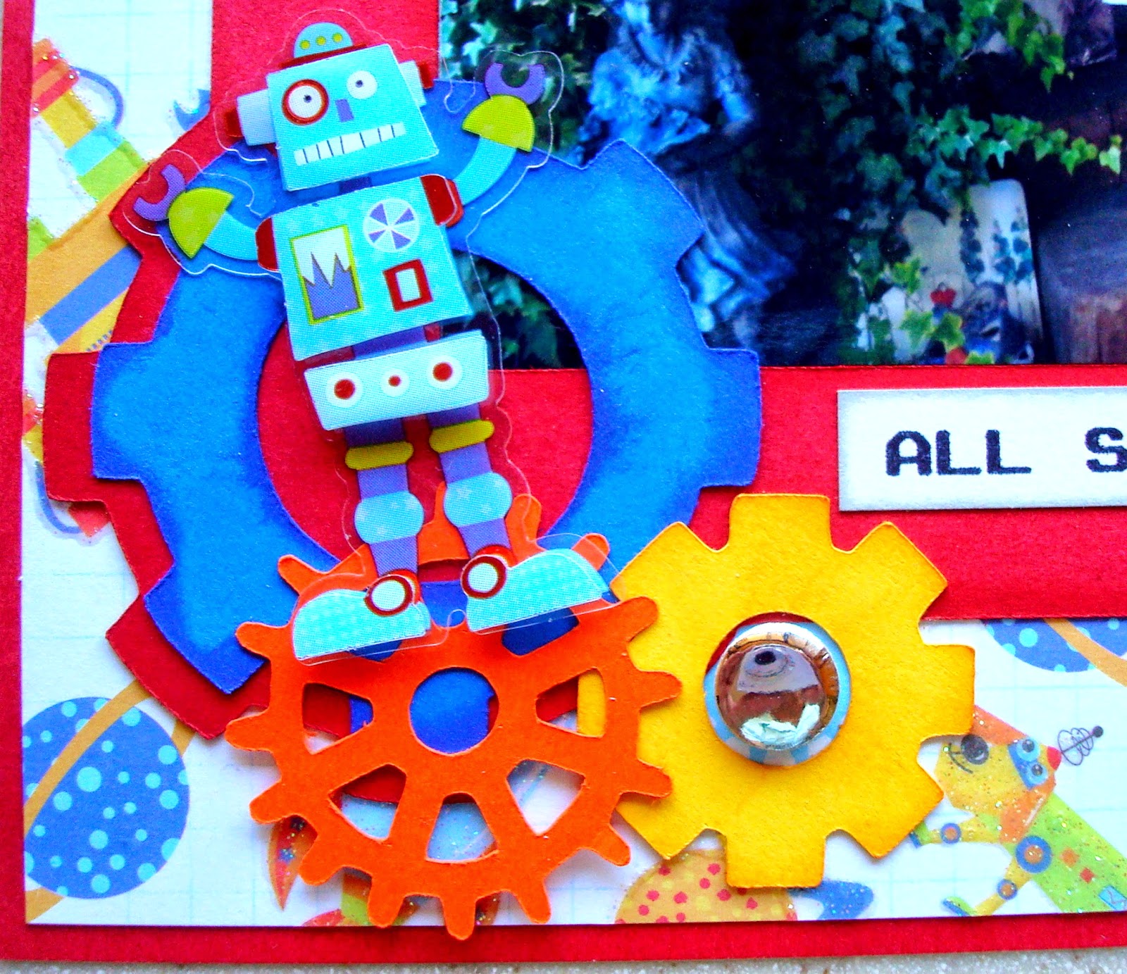My Scrapbook Garden: Robot Party Layout