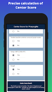Centor Score for Sore Throat - Pharyngitis ~ iMedical Apps
