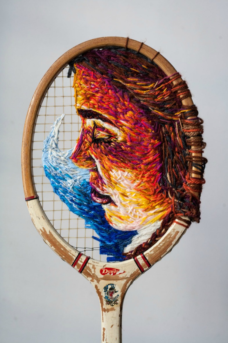 MFS-The Many Faces of Art and Design: "WHAT A RACKET" | Embroidery on ...