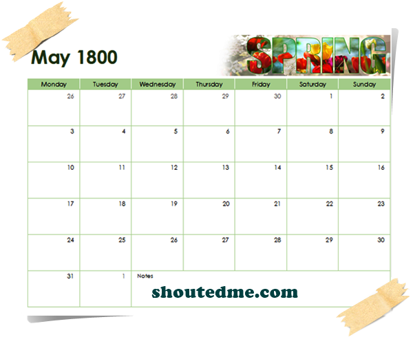 Kalender Tahun 1800 Lengkap - shoutedme