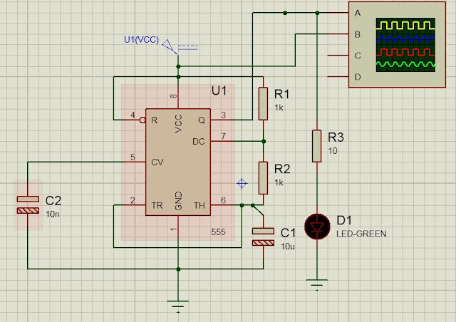 555 Timer Simulation and Circuit Tutorial: - Project Center in Trichy ...
