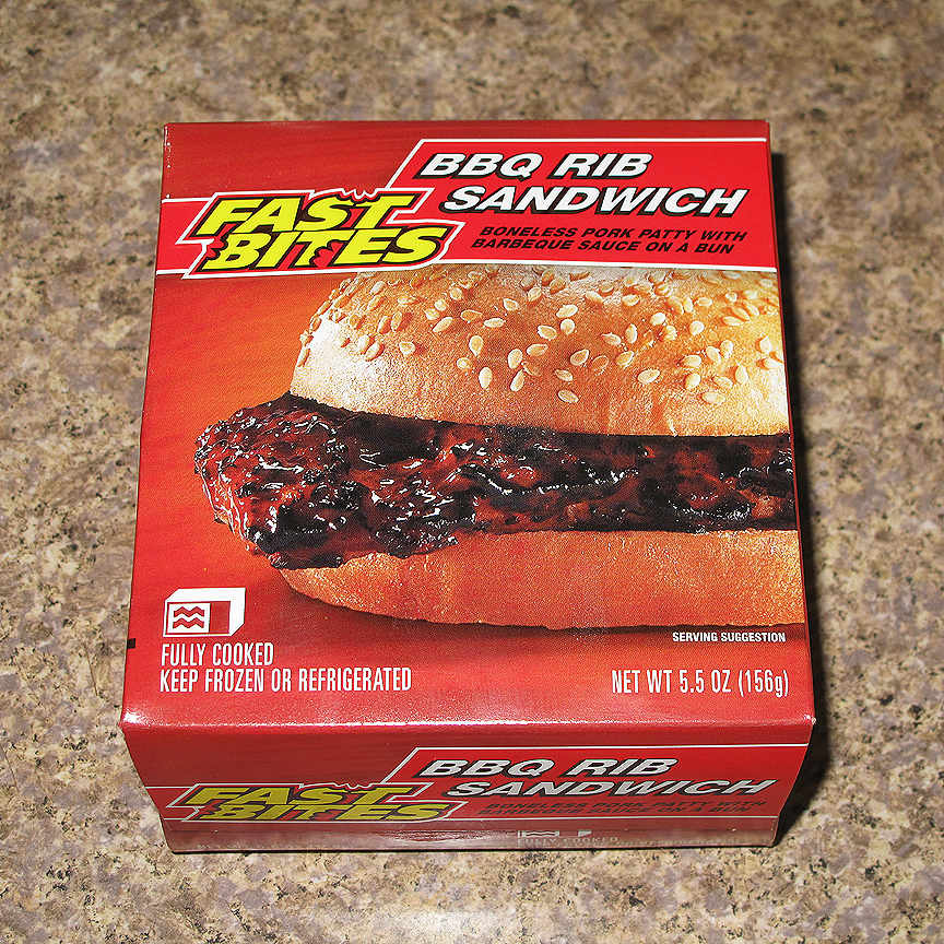 bbq rib sandwich frozen
