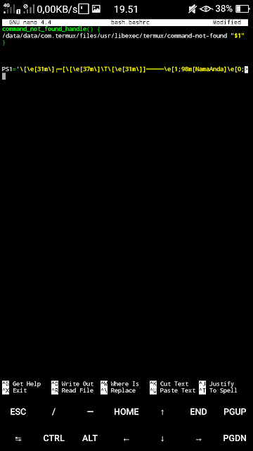 Cara Mengubah logo $ di Termux jadi lebih Keren