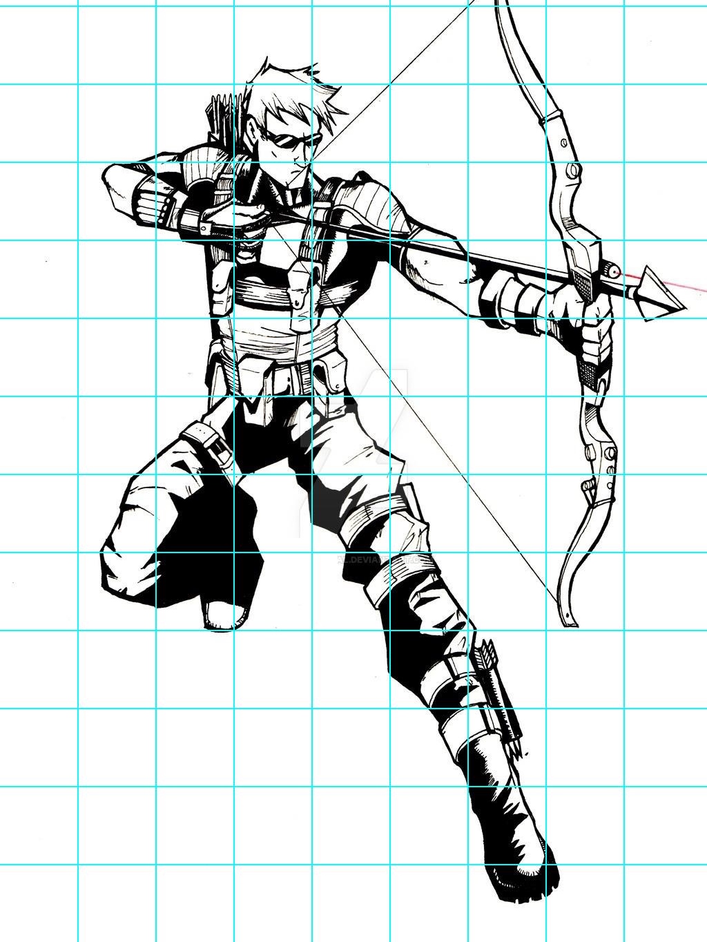 Mr. MintArt: Superhero grid drawing