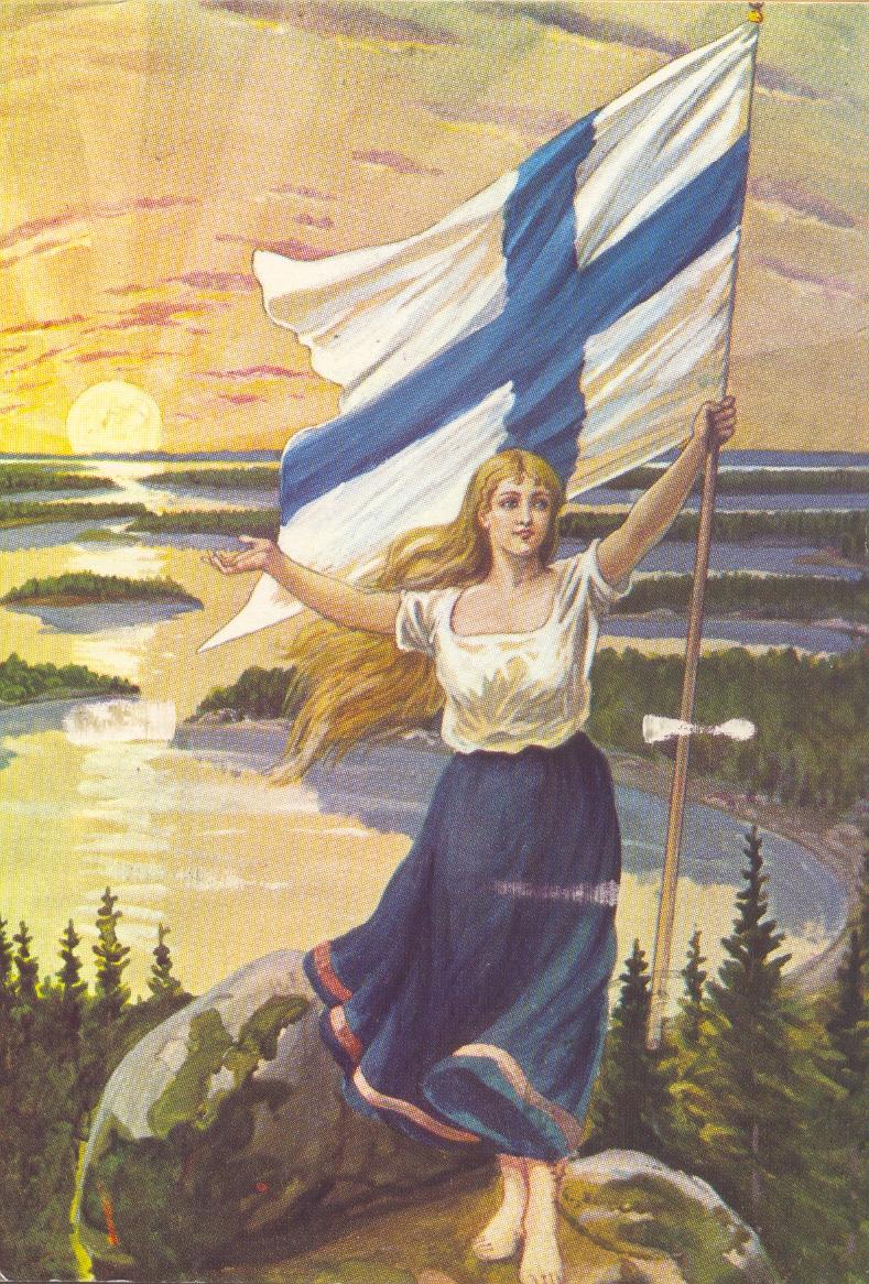 My Picture Postcards: National personification of Finland