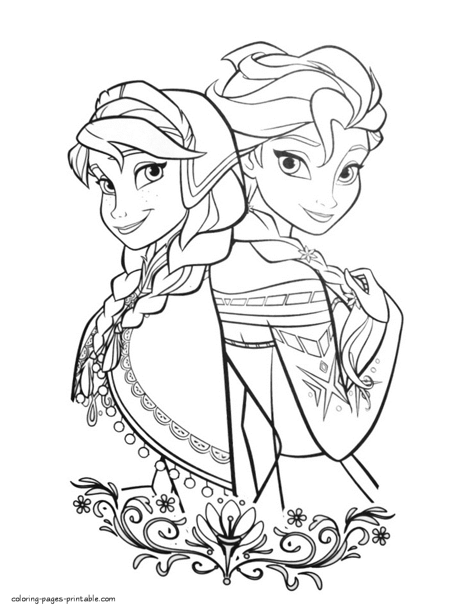 Aprende Brincando: Frozen - Colorir a Anna e a Elsa