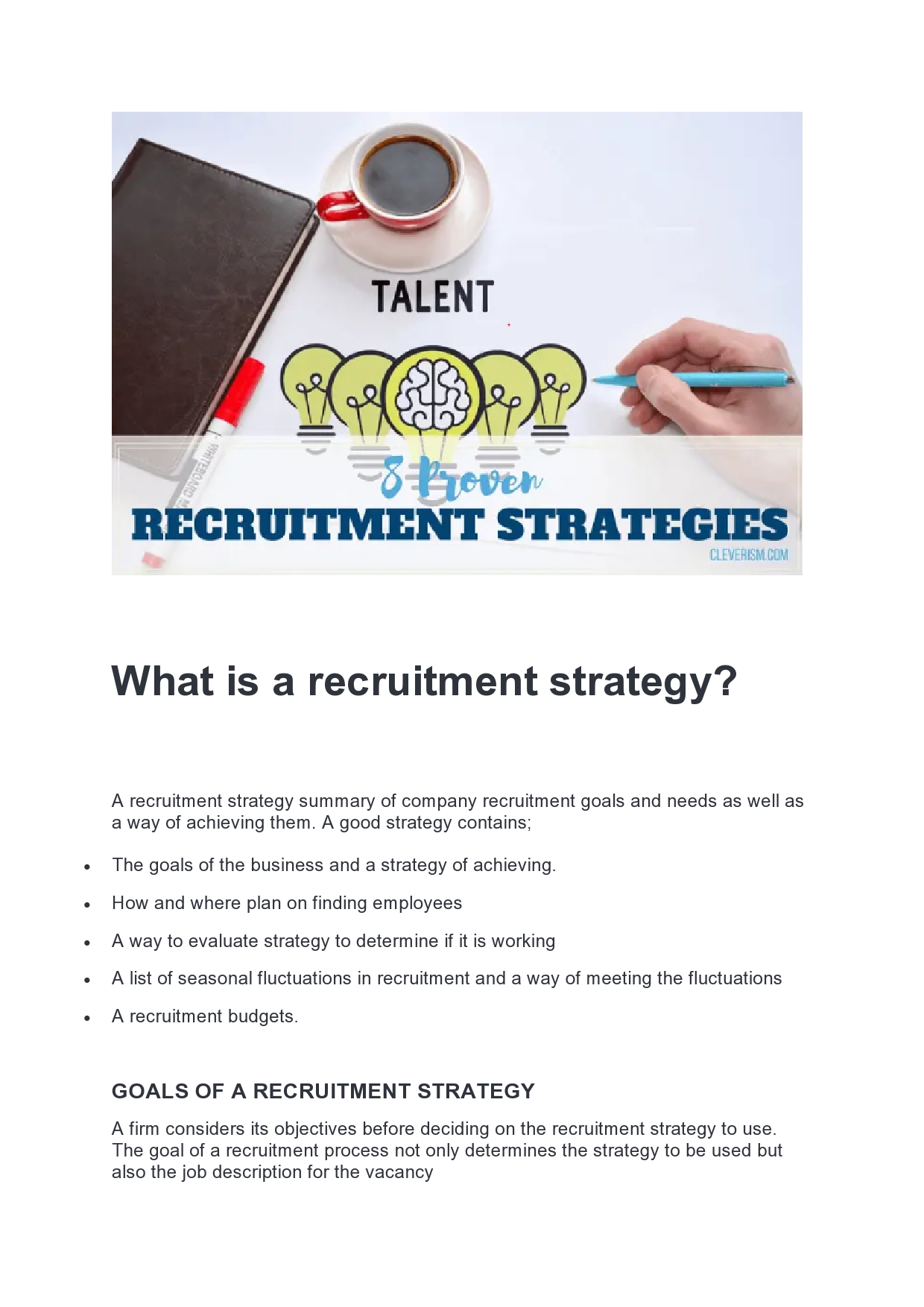 Recruitment Strategies