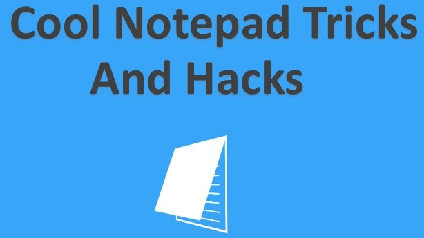 Top 3 Notepad Tricks SL Hackz top-3-notepad-tricks-sl-hackz