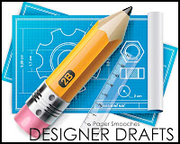 SeaGlass Papercrafts: Paper Smooches Sparks--Designer Draft sketch