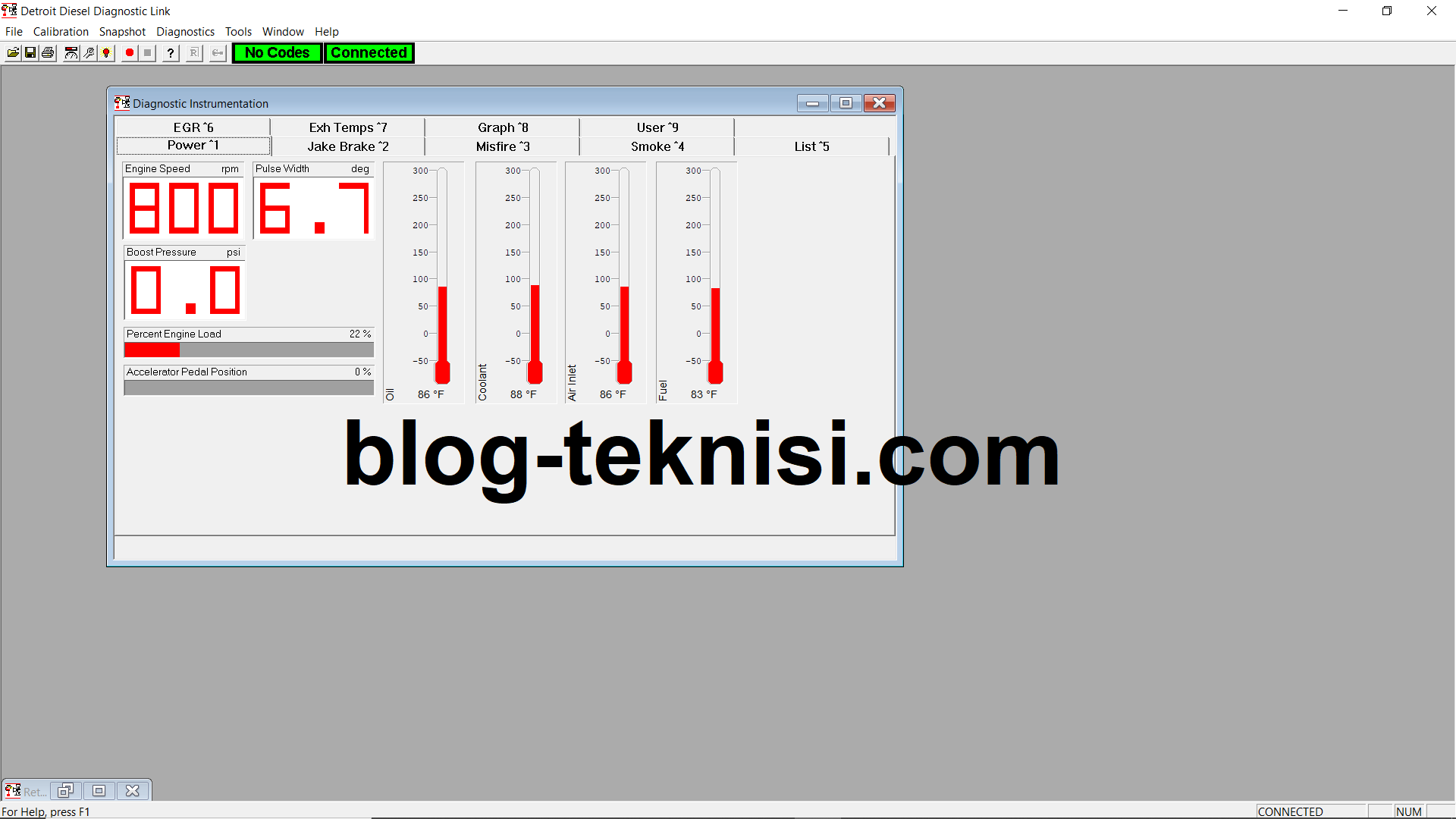 Engine RPM Settings using Detroit Diesel Diagnostic Link (DDDL ...