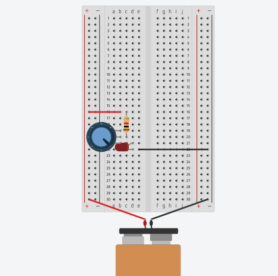 ENCENDER UNA LED CON UN POTENCIOMETRO ENCENDER UNA LED CON UN POTENCIOMETRO