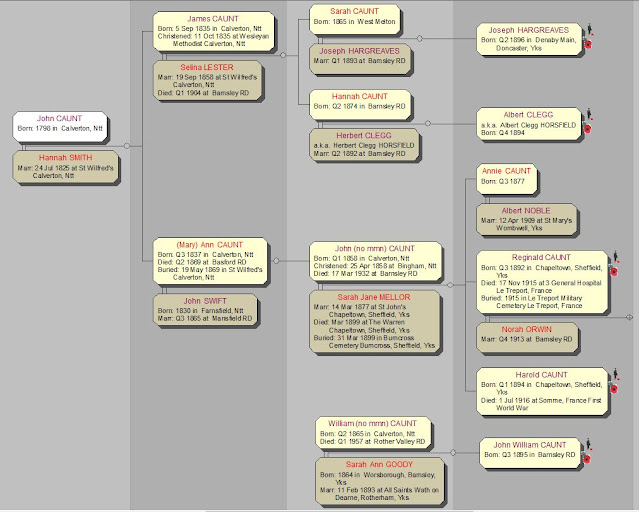 Barnsley's History - Commemoration & Remembrance: The Extended Caunt ...