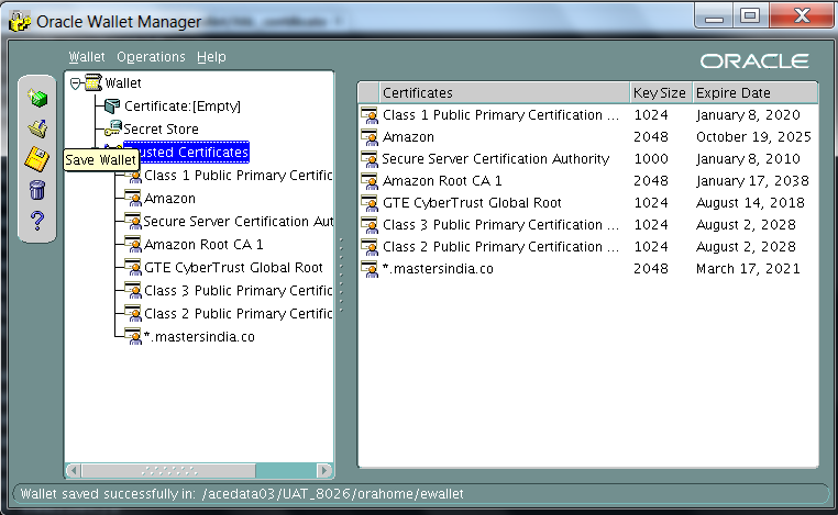 How To Create Oracle Wallet To Secure External Password