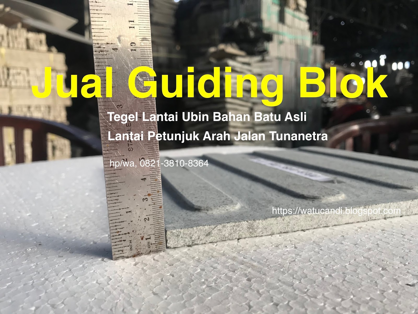 Jual Guiding Blok Bahan Batu Asli Jaminan Mutu Kuat Juga Cetakan Beton ...