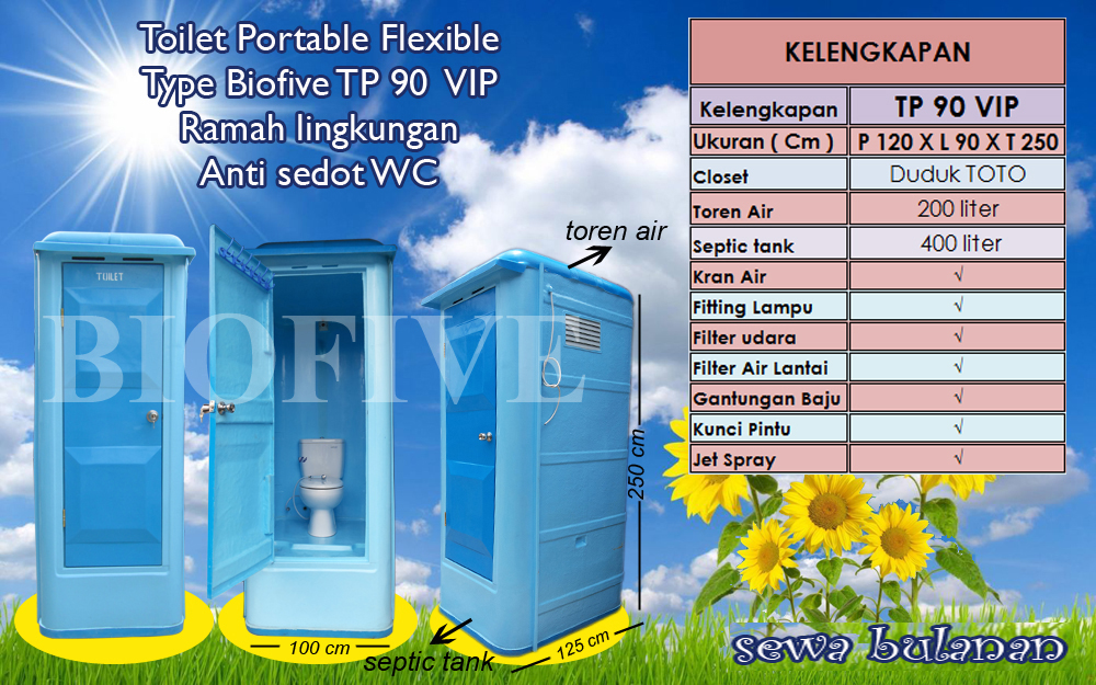 2. Toilet Portable TP 90 VIP