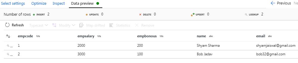 Using Lookup in ADF Data Flow