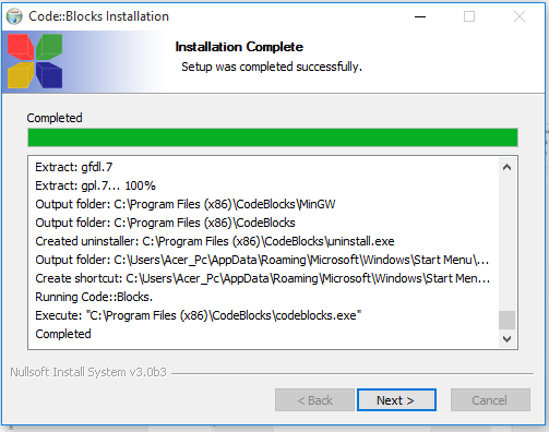 Instalasi CodeBlocks: LANGKAH-LANGKAH MENGINSTAL CODEBLOCKS