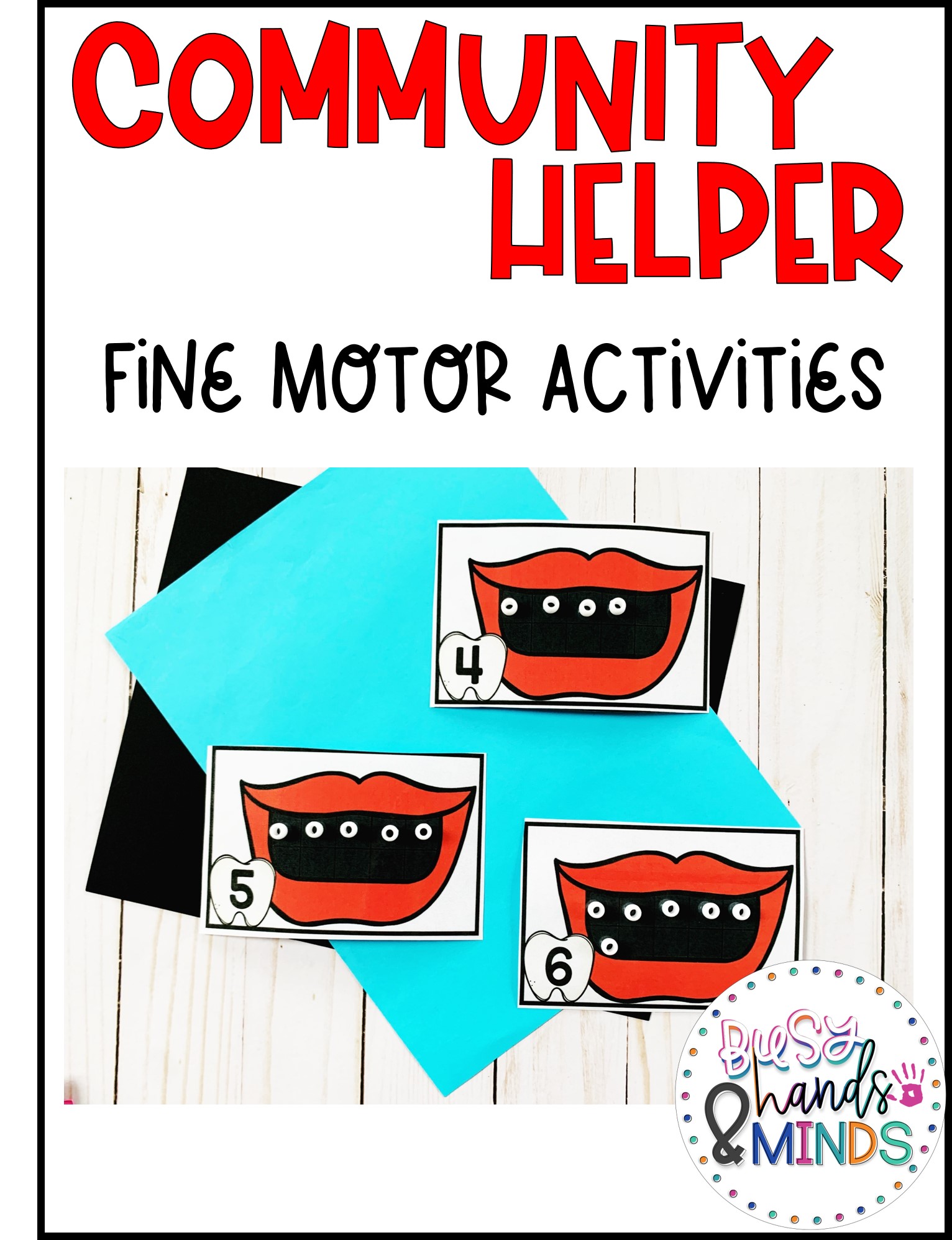 Community Helper Fine Motor Task Boxes | Busy Hands and Minds