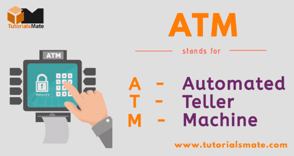 ATM Full Form - Automated Teller Machine - TutorialsMate