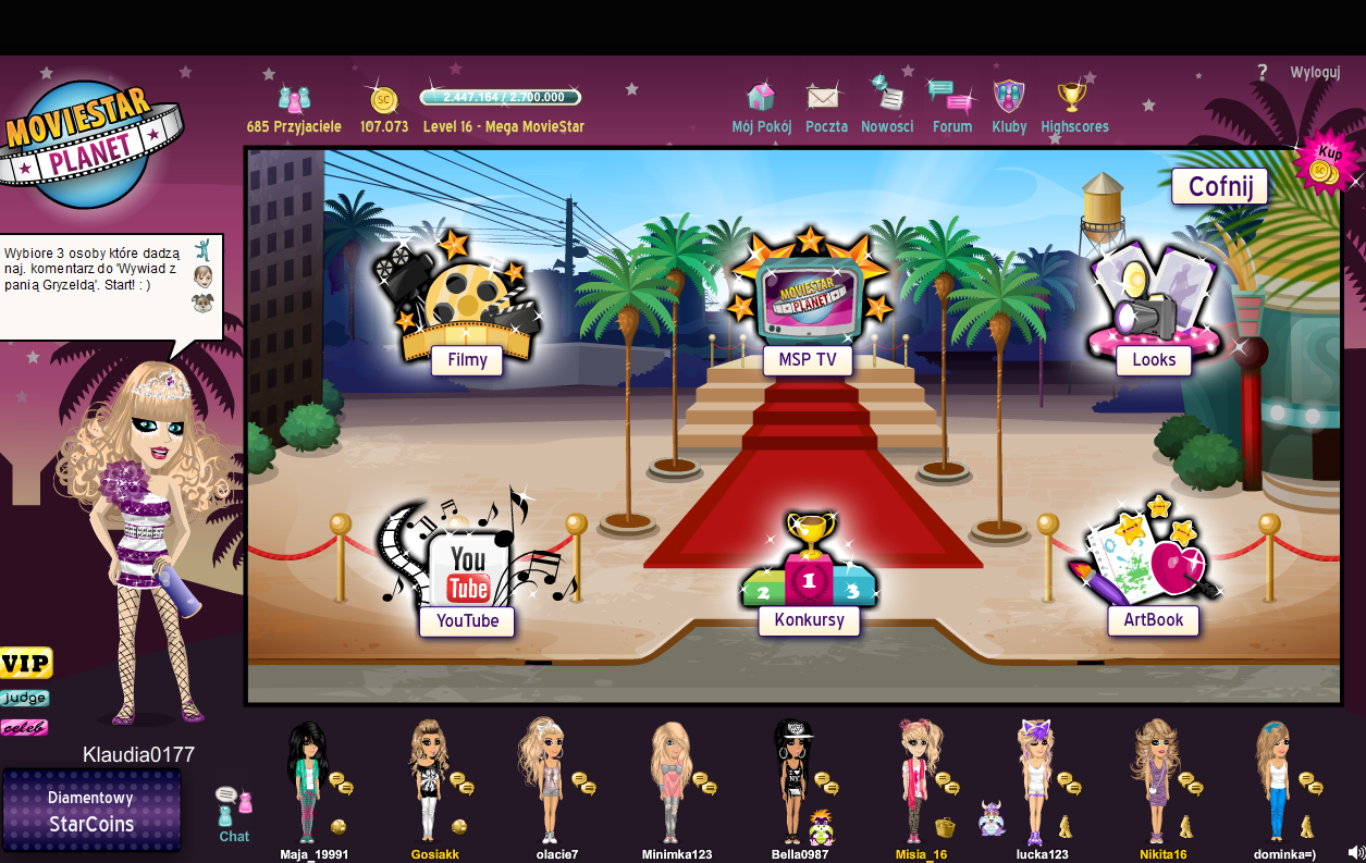MSP-MovieStarPlanet.pl: Big screen xD