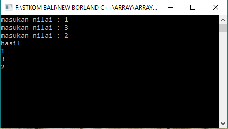 Contoh Koding Array 1 Dimensi Di Borland C++ ~ Berlajar Dari Contoh