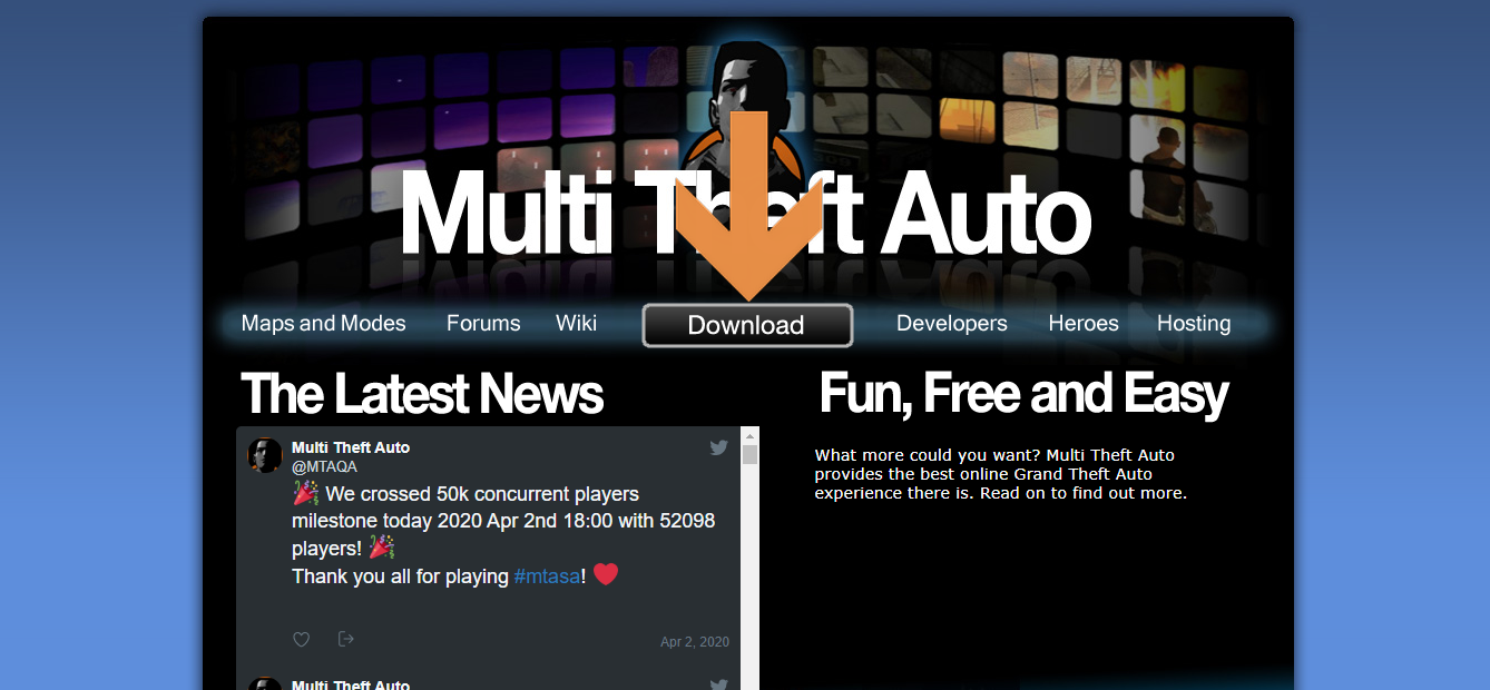 طريقة تنزيل MTA و طريقة اللعبه أونلاين